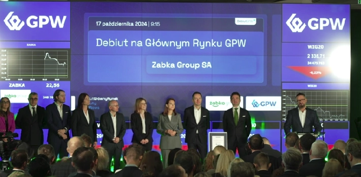 Żabka zadebiutowała na giełdzie. To jedna z największych ofert publicznych w historii GPW